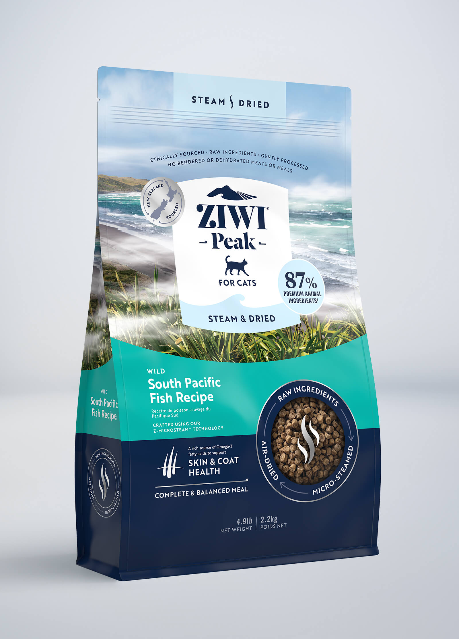 Steam & Dried Wild South Pacific Fish Recipe for cats | ZIWI® Global